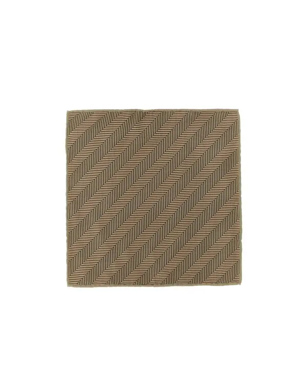 Brunello Cucinelli Geometric-patterned Pocket Square - Brown