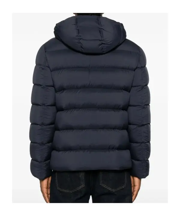 Herno Quilted Hooded Jacket - Black