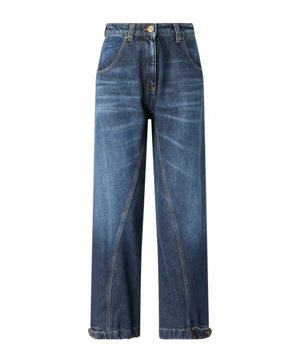 Pinko Straight-fit Jeans With Workwear Loop - Blue