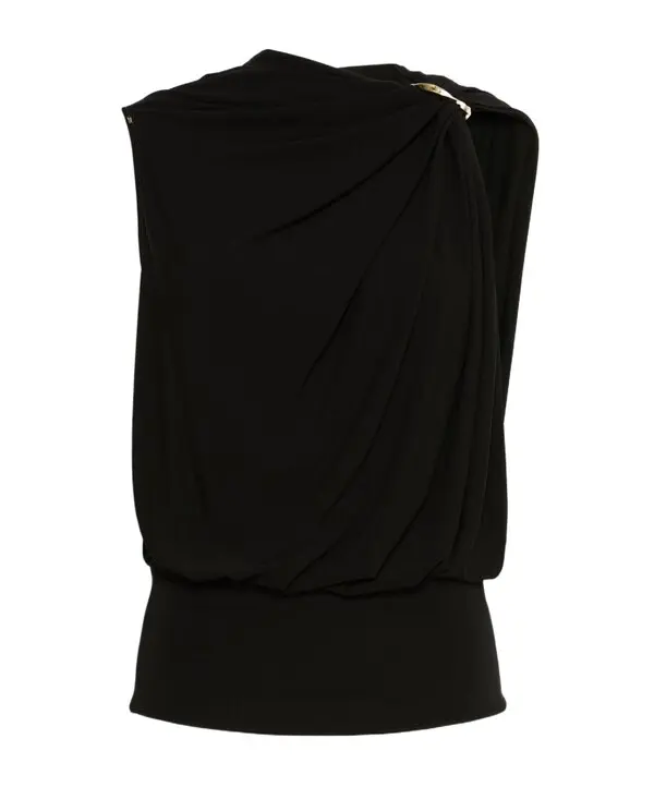 Sportmax Lacuna Ring-embellishment Top - Black