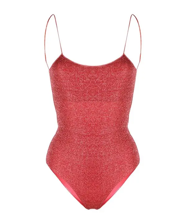 Oseree Metallic Effect One Piece Swimsuit