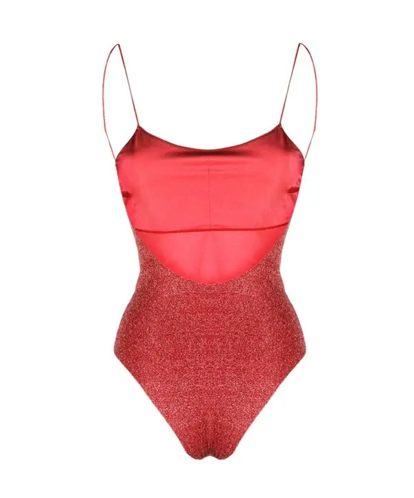 Oseree Metallic Effect One Piece Swimsuit