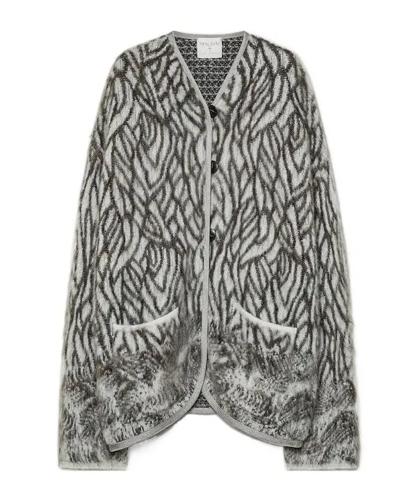 FORTE_FORTE Plumes De Heron Short Jacquard Coat - Jade