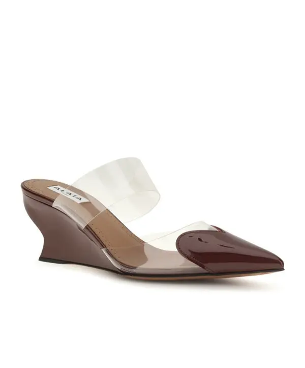 Alaïa Le Coeur Wedge Mules