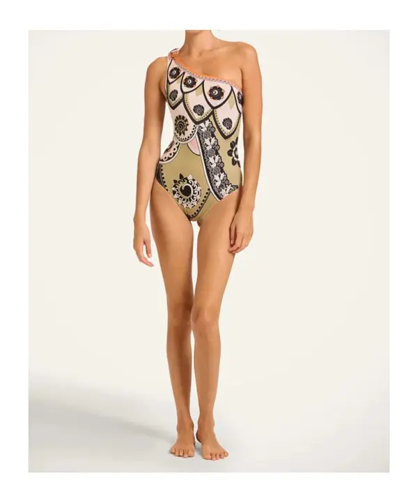 La DoubleJ Goddess One-shoulder One-piece Swimsuit