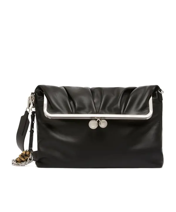 Max Mara Frame Clasp Shoulder Bag - Black
