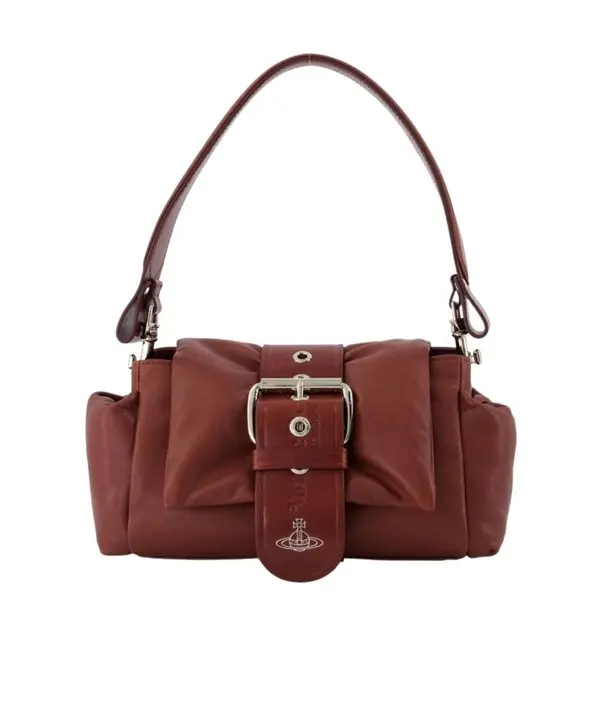 VIVIENNE WESTWOOD Hazel Treasure Shoulder Bag - Chestnut