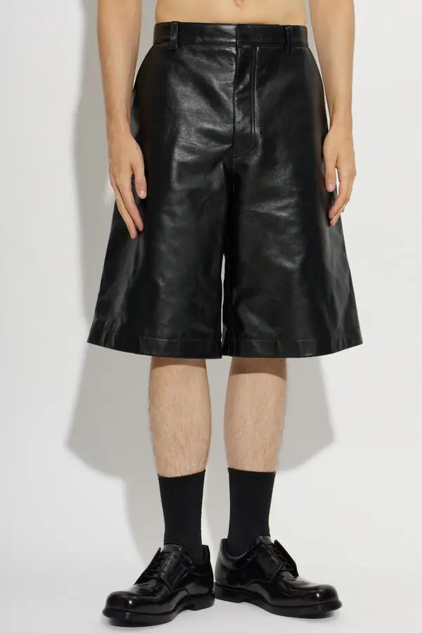 Balenciaga Leather Shorts