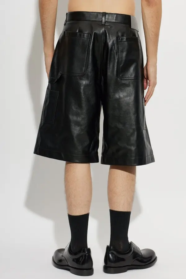 Balenciaga Leather Shorts