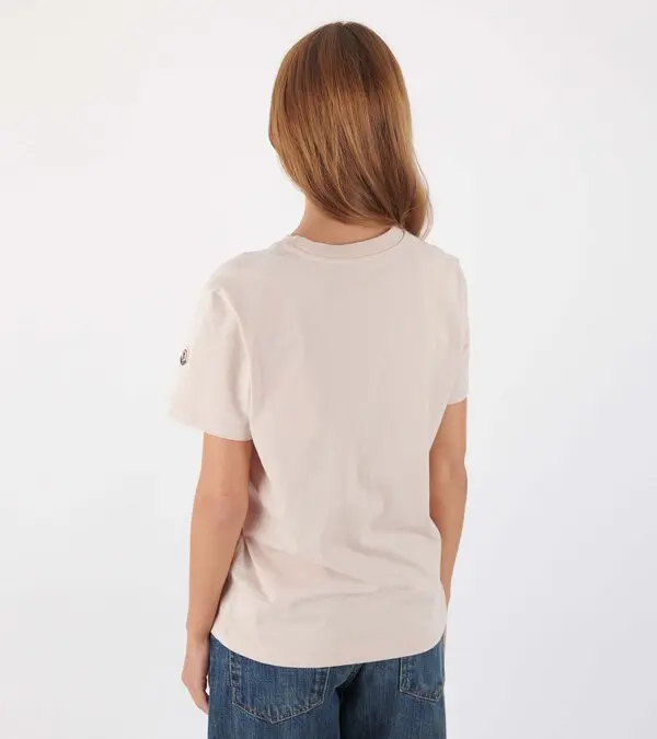 Moncler Logo Embroidered Crewneck T-shirt