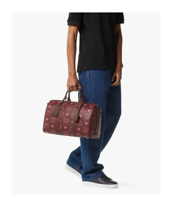 Mcm Ottomar Weekender Bag In Maxi Visetos