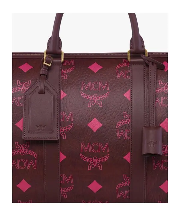 Mcm Ottomar Weekender Bag In Maxi Visetos