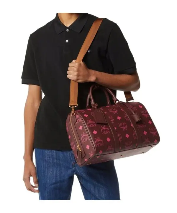 Mcm Ottomar Weekender Bag In Maxi Visetos