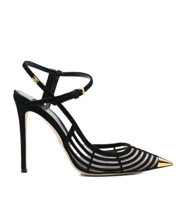 Elisabetta Franchi Sheer Panel High-heeled Sandals