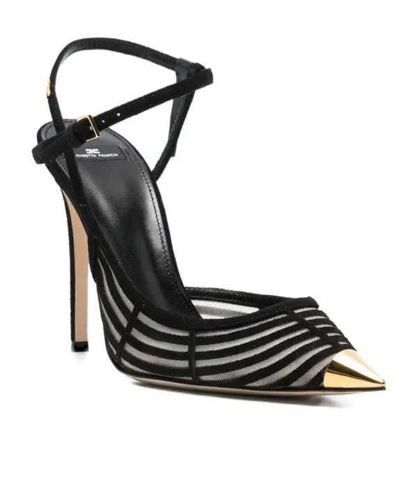 Elisabetta Franchi Sheer Panel High-heeled Sandals