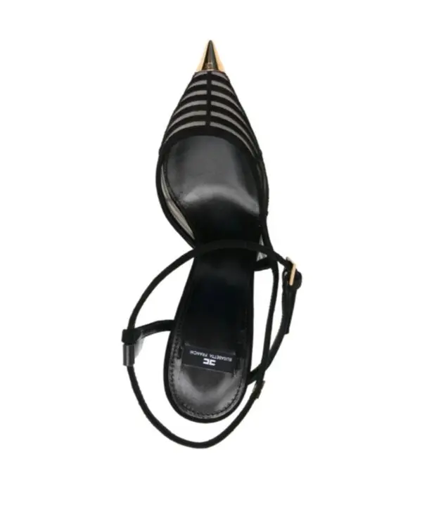 Elisabetta Franchi Sheer Panel High-heeled Sandals
