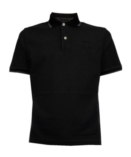 Prada Logo-patch Short-sleeve Polo Shirt