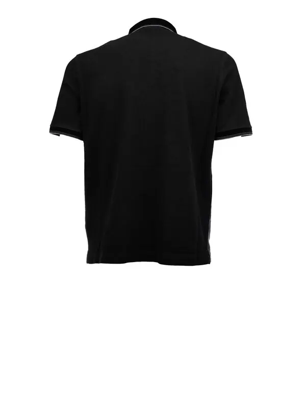 Prada Logo-patch Short-sleeve Polo Shirt