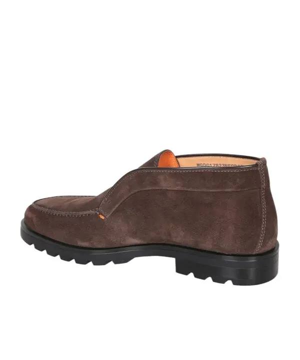 Santoni Round Toe Slip-on Loafers