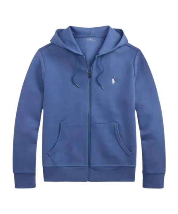 Polo Ralph Lauren Double Knit Sweatshirt With Zipper - Blue
