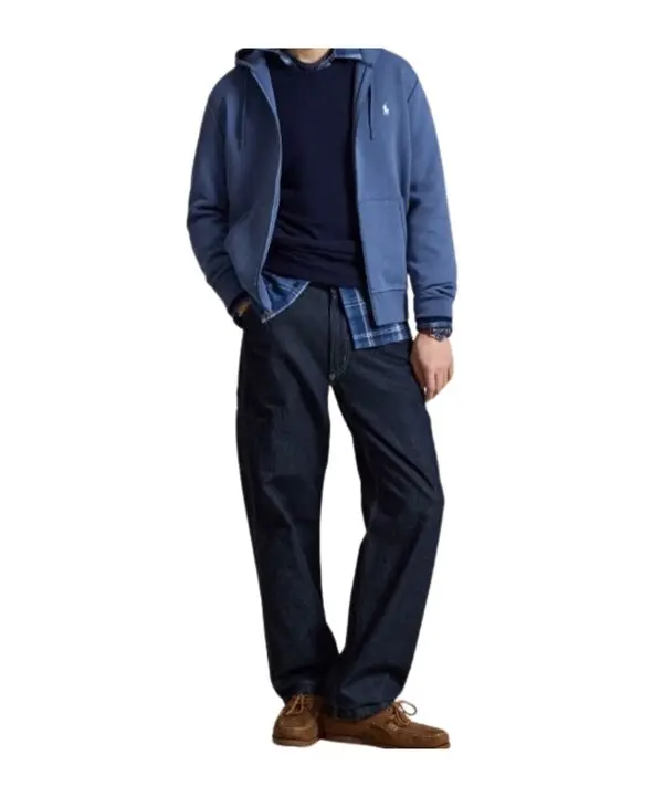 Polo Ralph Lauren Double Knit Sweatshirt With Zipper