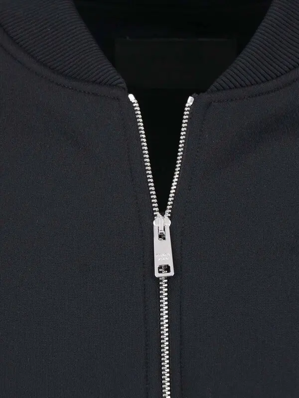 Prada Zip-up Bomber Jacket With Pockets