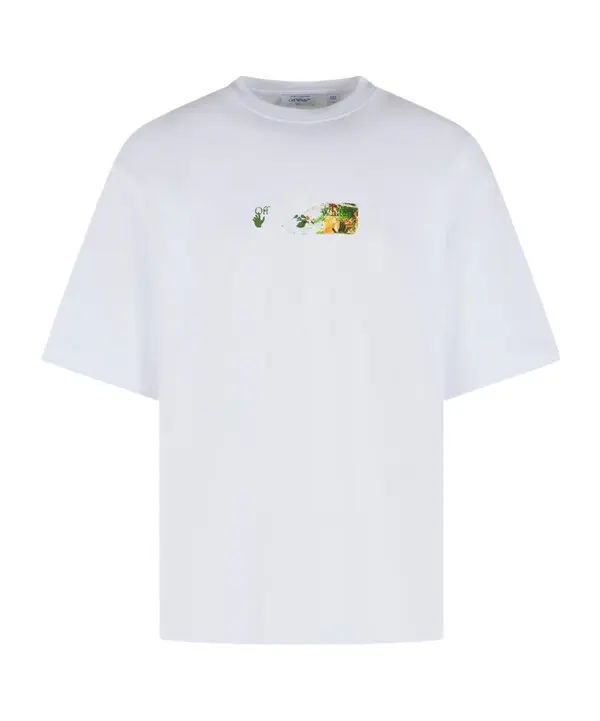 Off-White Logo Printed Crewneck T-shirt - White