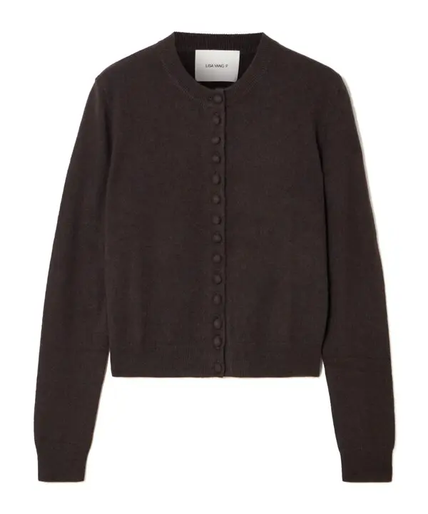 LISA YANG Wilona Round-neck Cardigan - Black