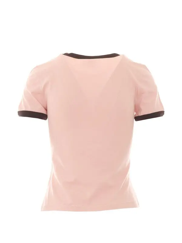 Chloé Printed Cotton T-shirt - Pink