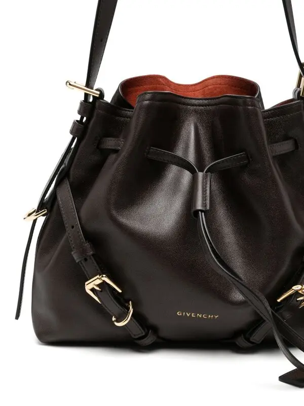 Givenchy Voyou Small Leather Bucket Bag