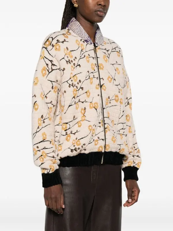 FORTE_FORTE Jacquard Bomber Jacket