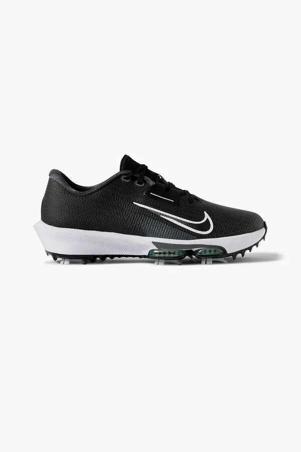 Nike Air Zoom Infinity Tour 2 Rubbertrimmed Flyknit Golf Sneakers - Black