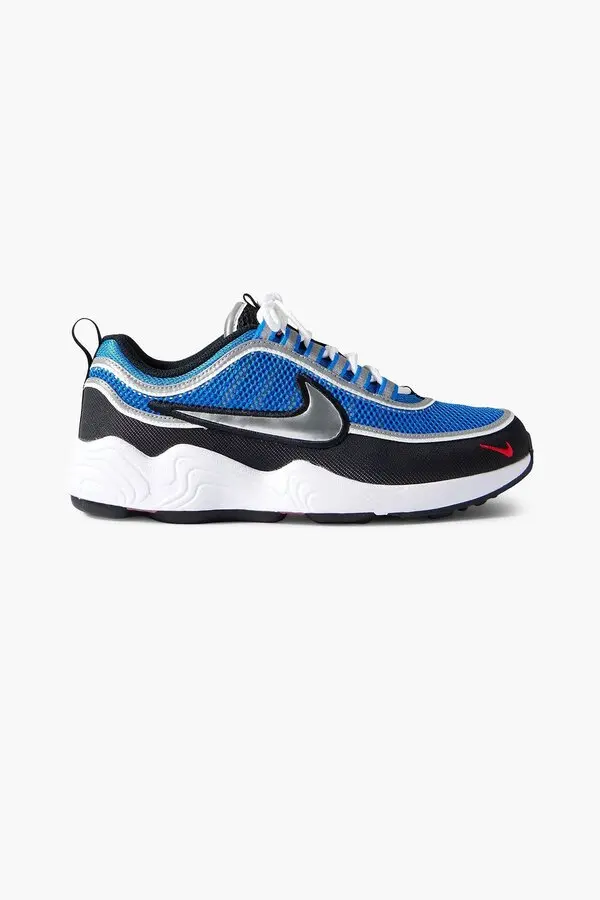 Nike Air Zoom Spiridon Rubbertrimmed Mesh Sneakers - Blue