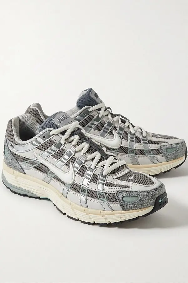 Nike P6000 Suede, Leather And Mesh Sneakers