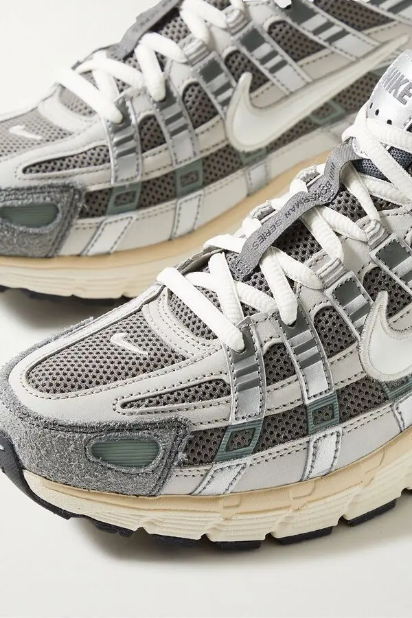 Nike P6000 Suede, Leather And Mesh Sneakers