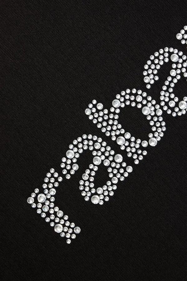 Rabanne Crystalembellished Satin Tshirt