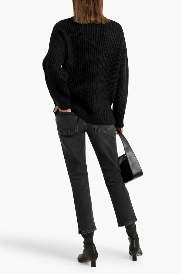 ANINE BING Nix Cropped Midrise Slimleg Jeans