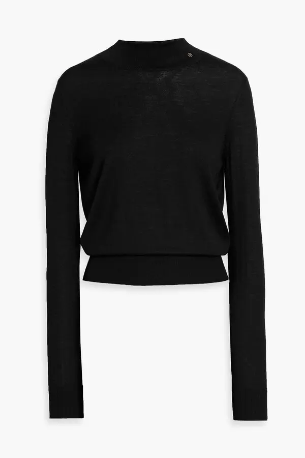 ANINE BING Monique Merino Wool And Cashmere-blend Sweater