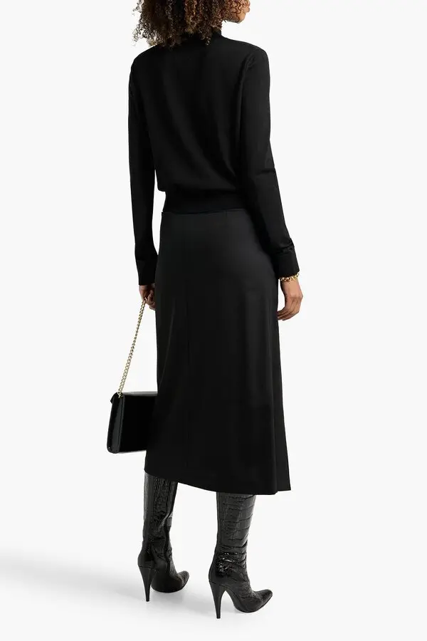 ANINE BING Monique Merino Wool And Cashmere-blend Sweater