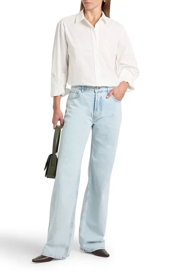 ANINE BING Hugh Midrise Wideleg Jeans