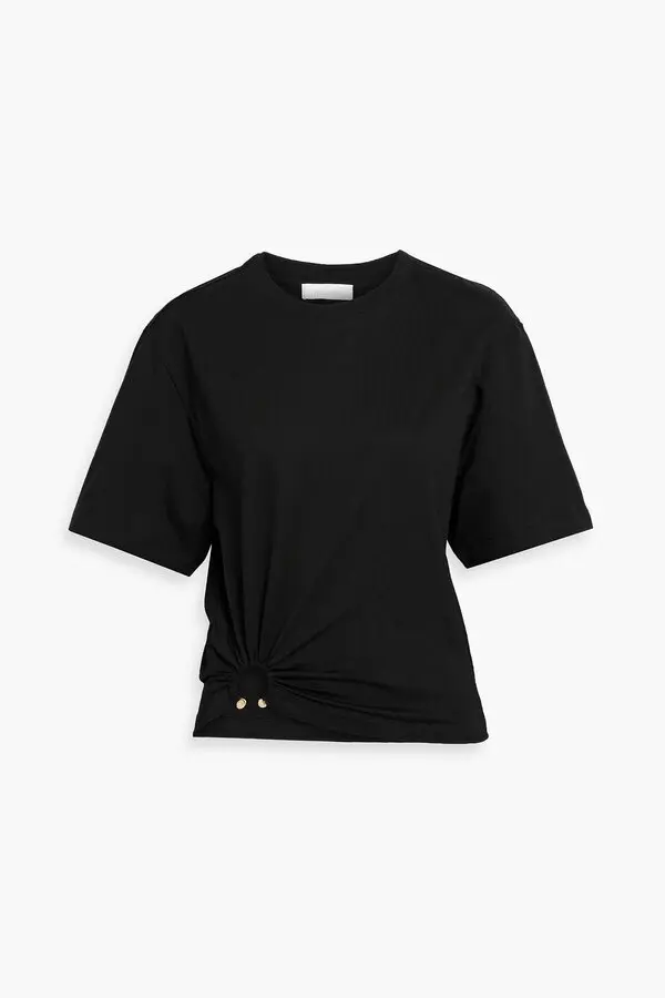 Rabanne Embellished Cottonjersey Tshirt