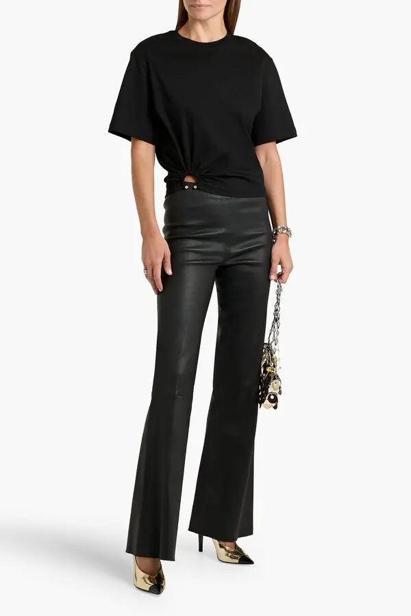 Rabanne Embellished Cottonjersey Tshirt
