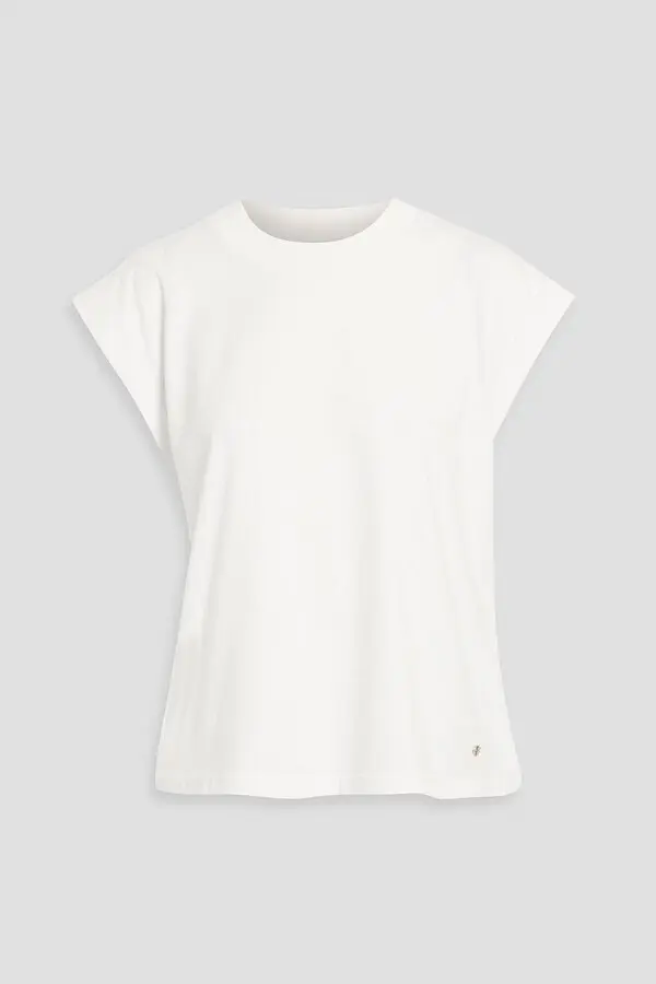 ANINE BING Caspen Cotton-jersey T-shirt - White