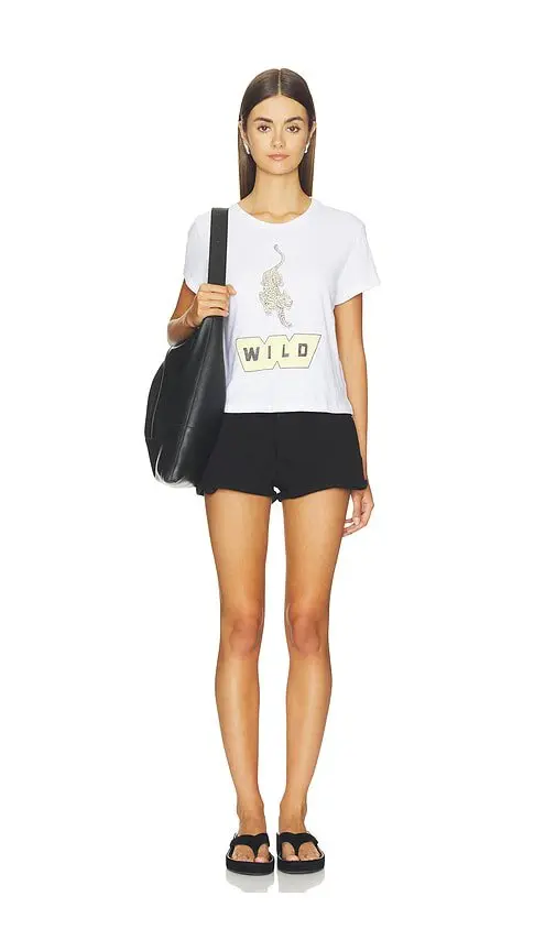 RE/DONE 1950s Boxy Tee Wild In White