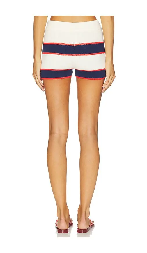 SEROYA Kel Knit Hot Short - Eggshell Stripe