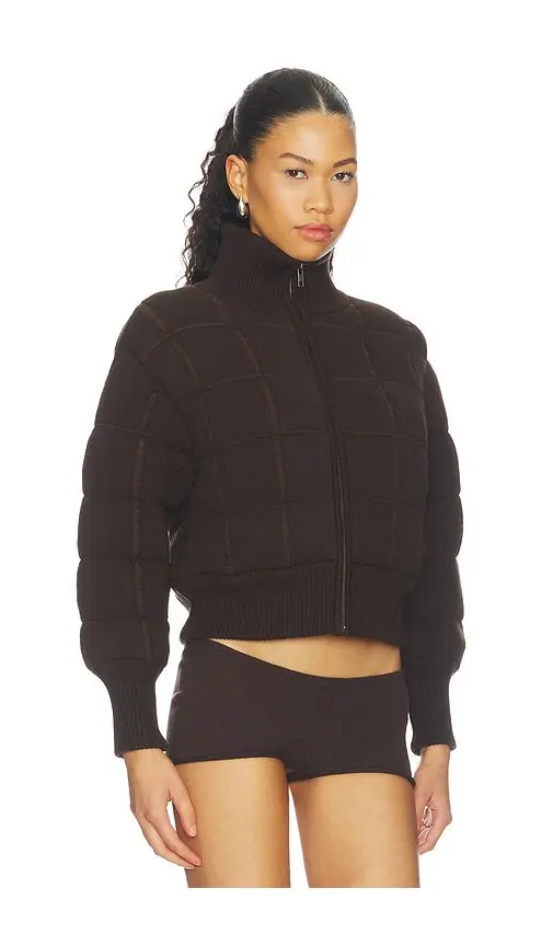 ISA BOULDER Ripped Quilt Bomber Jacket