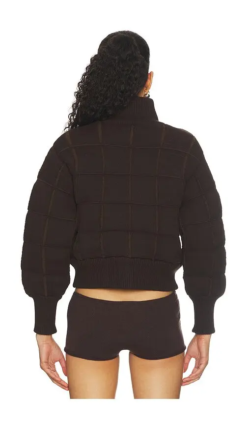 ISA BOULDER Ripped Quilt Bomber Jacket
