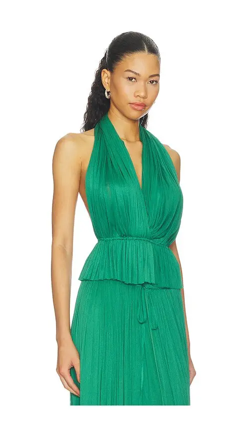 Hanne Bloch Silk Tulle Top - Green
