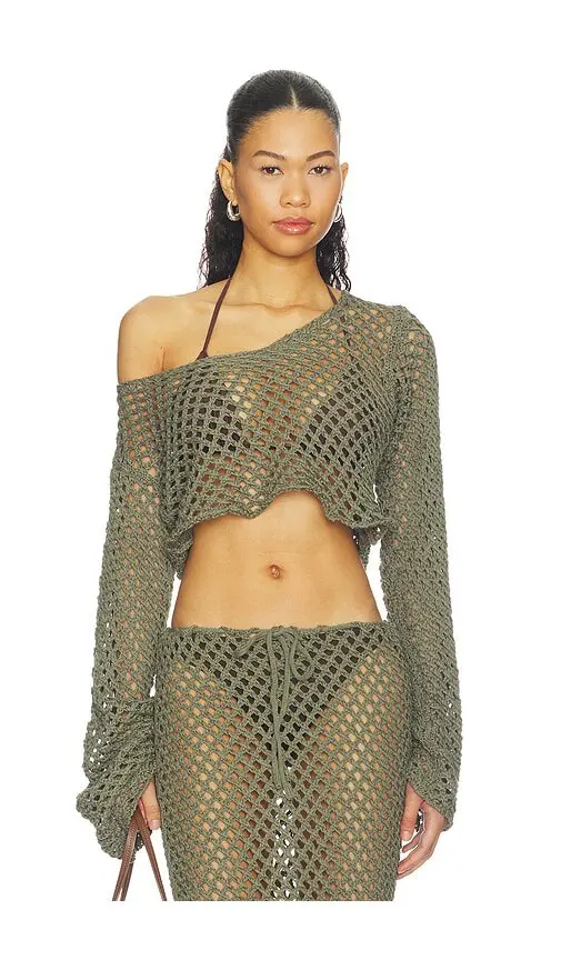 BANANHOT Magen Shirt In Green - Olive Peridot