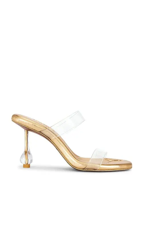 Cult Gaia Demi Sandal In Metallic Gold - Brass